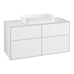 Villeroy & Boch Villeroy und Boch Finion Waschtischunterschrank G26100GF 120x60,3cm, Emotion, Abdeckplatte white matt, Glossy white lacquer