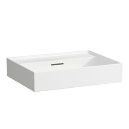 Laufen Kartell Aufsatzwaschtisch H8163334001091, 60x46cm, wei&szlig; LCC, ohne Hahnloch, Saphirkeramik