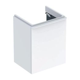 Geberit Smyle Square Handwaschbecken-Unterschrank 500363001 49,2x61,7x40,6cm, 1 T&uuml;r rechts, wei&szlig; hochglanz