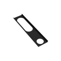 HEWI Ablage 950.13.0018DC 470mm, pulverbeschichtet, schwarz tiefmatt, links