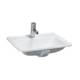 Laufen Pro A Einbau-Waschtisch 8139610001041 56 x 44 cm, wei&szlig;, mit &Uuml;berlauf, 1 Hahnloch