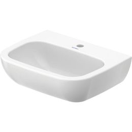 Duravit D-Code Waschtisch Med 2311550000 55 x 43 cm, ohne &Uuml;berlauf, 1 Hahnloch, Wei&szlig; Hochglanz