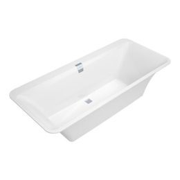 Villeroy & Boch Villeroy & Boch Squaro Edge 12 Badewanne UBQ180SQE7DV01, 180 x 80 cm, Quaryl, weiss