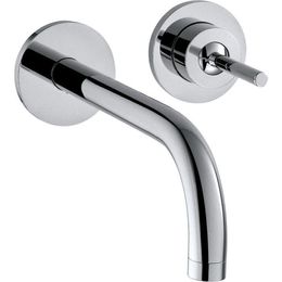 Hansgrohe Axor Uno Wand Waschtischarmatur 38113000 chrom, mit Rosetten, Ausladung 165mm