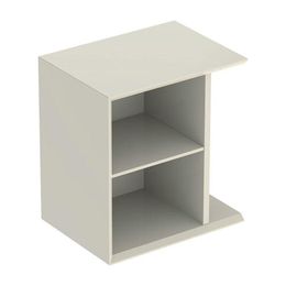 Geberit iCon Seitenelemet 502325JL1 37x40x27,3cm, f&uuml;r Handwaschbecken, sand grau/lackiert hochgl&auml;nzend