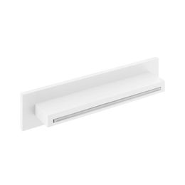 Herzbach Deep White Schwall-Wandauslauf 23.697000.1.07 346x80mm, f&uuml;r Wand-Aufputzmontage, wei&szlig; matt