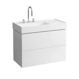 Laufen Kartell Waschtisch-Unterschrank H4076180336401 60x88x45cm, 2 Schubladen, wei&szlig; matt