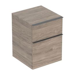Geberit iCon Seitenschrank 502315JR1 45x60x47,6cm, 2 Schubladen, nussbaum/Griff lava matt