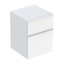 Geberit iCon Seitenschrank 502315011 45x60x47,6cm, 2 Schubladen, weiß/lackiert hochglänzend