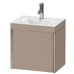 Duravit XViu Waschtisch-Unterschrank XV4631OB175C 45x33,3cm, 1 T&uuml;r, rechts, 1 Hahnloch, champagner matt, Rahmen C, leinen