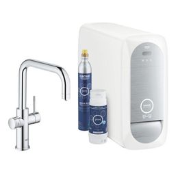 Grohe Blue Home K&uuml;chenarmatur 31456001 chrom, U-Auslauf, Starter Kit