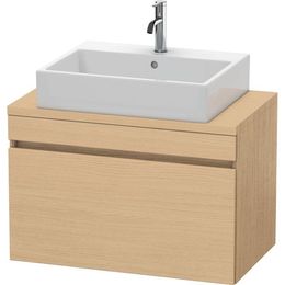 Duravit DuraStyle Waschtisch-Unterschrank DS530203030 80 x 47,8 cm, Eiche natur, f&uuml;r Konsole, 1 Auszug