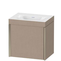 Duravit XViu Waschtisch-Unterschrank XV4630NB175C 45x33,3cm, 1 T&uuml;r, links, ohne Hahnloch, champagner matt, Rahmen C, leinen