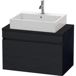 Duravit DuraStyle Waschtisch-Unterschrank DS530201616 80 x 47,8 cm, Eiche schwarz, f&uuml;r Konsole, 1 Auszug