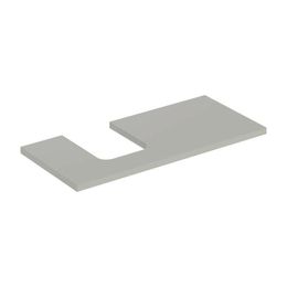 Geberit One Waschtisch-Platte 505294007 105 x 3 x 47 cm, greige/lackiert matt, Ausschnitt links