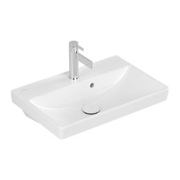 Villeroy & Boch Villeroy & Boch Avento Waschtisch Compact 4A005501 weiß, 55 x 37 cm, mit Überlauf, 1 Hahnloch