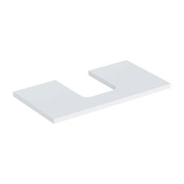 Geberit One Waschtisch-Platte 505273002 90 x 3 x 47 cm, weiß/lackiert matt, Ausschnitt mittig