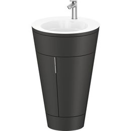 Duravit Starck 1,c-bonded Set S19513O70580000 Griff Edelstahl, Keramik Wei&szlig; Matt, bodenstehend, Graphit Seidenmatt,864 x 560 x 605 mm