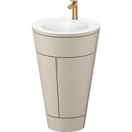 Duravit Starck 1,c-bonded Set S19512O04600010 Griff Bronze, Keramik Wei&szlig; Matt, Innenbeleuchtung, bodenstehend, Taupe Seidenmatt, 864 x 560 x 605 mm
