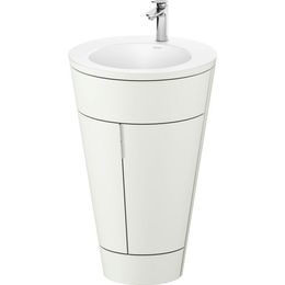 Duravit Starck 1,c-bonded Set S19512O10390010 Griff Chrom, Keramik Wei&szlig; Matt, Innenbeleuchtung, bodenstehend, Nordic Wei&szlig; Seidenmatt, 864 x 560 x 605 mm
