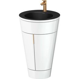 Duravit Starck 1,c-bonded Set S19514O04850000 Griff Bronze, Keramik Schwarz Matt, bodenstehend, Wei&szlig; Hochglanz, 864 x 560 x 605 mm