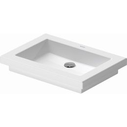 Duravit Design Classics Einbauwaschtisch Universal 0317580000 ohne Hahnloch, geschliffen, 580 mm, Wei&szlig; Hochglanz