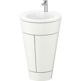 Duravit Starck 1,c-bonded Set S19513O70360010 Griff Edelstahl, Keramik Wei&szlig; Matt, Innenbeleuchtung, bodenstehend, Wei&szlig; Seidenmatt, 864 x 560 x 605 mm