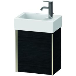 Duravit XViu Waschtisch-Unterschrank XV4230RB116 36,4x39,7x23,4 cm, rechts, Eiche schwarz, 1 T&uuml;r, champagner matt