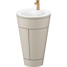 Duravit Starck 1,c-bonded Set S19512O04600000 Griff Bronze, Keramik Wei&szlig; Matt,bodenstehend, Taupe Seidenmatt, 864 x 560 x 605 mm