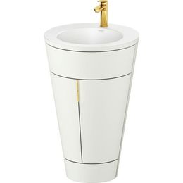 Duravit Starck 1,c-bonded Set S19512O34390000 Griff Gold, Keramik Wei&szlig; Matt, bodenstehend, Nordic Wei&szlig; Seidenmatt, 864 x 560 x 605 mm