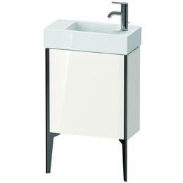 Duravit XViu Waschtisch-Unterschrank XV4532RB222 48,4 x 49,3 x 23,4 cm, rechts, wei&szlig; hochglanz, 1 T&uuml;r, schwarz matt