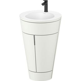 Duravit Starck 1,c-bonded Set S19512OBD390000 Griff Diamantschwarz, Keramik Wei&szlig; Matt, bodenstehend Nordic Wei&szlig; Seidenmatt, 864 x 560 x 605 mm