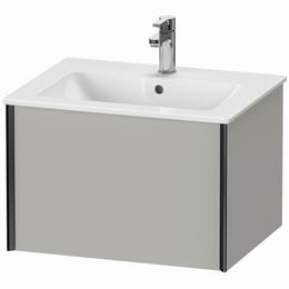 Duravit XViu Waschtisch-Unterschrank XV40250B207 61 x 40 x 48 cm, betongrau matt, 1 Auszug, wandhängend, schwarz matt