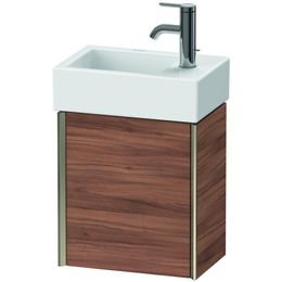 Duravit XViu Waschtisch-Unterschrank XV4230LB179 36,4x39,7x23,4 cm, links, nussbaum natur, 1 Tür, champagner matt