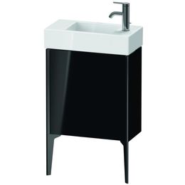 Duravit XViu Waschtisch-Unterschrank XV4532LB240 48,4 x 49,3 x 23,4 cm, links, schwarz hochglanz, 1 T&uuml;r, schwarz matt