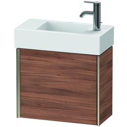 Duravit XViu Waschtisch-Unterschrank XV4232LB179 48,4x39,7x23,4 cm, links, nussbaum natur, 1 T&uuml;r, champagner matt