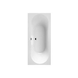 Villeroy & Boch Villeroy und Boch Oberon 2.0 Rechteck-Badewanne UBQ180OBR2DV-01 180x80cm, Ablauf mittig, wei&szlig;