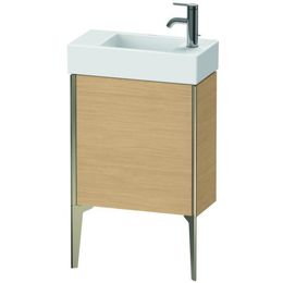 Duravit XViu Waschtisch-Unterschrank XV4532RB130 48,4 x 49,3 x 23,4 cm, rechts, Eiche natur, 1 T&uuml;r, champagner matt