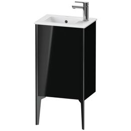 Duravit XViu Waschtisch-Unterschrank XV4480RB240 41x29x59,4cm, stehend, schwarz matt, Anschlag rechts, schwarz hochglanz