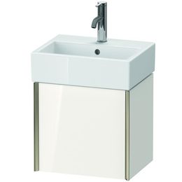Duravit XViu Waschtisch-Unterschrank XV4231LB122 43,4x33,4x39,7cm, champagner matt, T&uuml;r links, wei&szlig; hochglanz