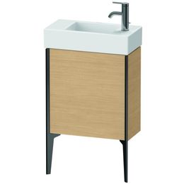 Duravit XViu Waschtisch-Unterschrank XV4532LB230 48,4 x 49,3 x 23,4 cm, links, Eiche natur, 1 T&uuml;r, schwarz matt
