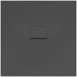 Villeroy & Boch Villeroy & Boch Squaro Infinity Duschwanne UDQ9090SQI1V1S, 90x90x4 cm, anthrazit Antirutsch