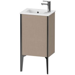Duravit XViu Waschtisch-Unterschrank XV4480RB275 41x29x59,4cm, stehend, schwarz matt, Anschlag rechts, leinen