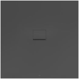 Villeroy & Boch Villeroy und Boch Squaro Infinity Duschwanne UDQ1212SQI1V-1S 120 x 120 x 4 cm, anthracite, universal einbaubar