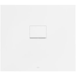 Villeroy & Boch Villeroy und Boch Squaro Infinity Duschwanne UDQ9080SQI2V-RW 90 x 80 x 4 cm, Stone White, universal einbaubar