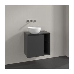 Villeroy & Boch Villeroy und Boch Collaro Waschtischunterschrank C152B0VR 60x54,8x38cm, Waschtisch links, LED-Beleuchtung 2,9 W, graphite