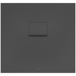 Villeroy & Boch Villeroy & Boch Squaro Infinity Duschwanne UDQ8075SQI2IV1S, 80 x 75 x 4 cm, anthrazit