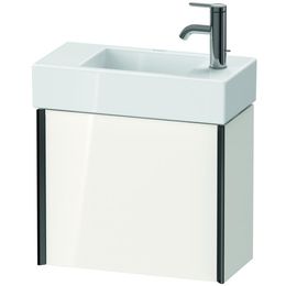 Duravit XViu Waschtisch-Unterschrank XV4232RB222 48,4 x 39,7 x 23,4 cm, rechts, wei&szlig; hochglanz, 1 T&uuml;r, schwarz matt
