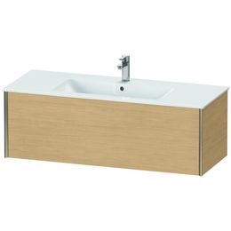 Duravit XViu Waschtisch-Unterschrank XV40280B130 121 x 40 x 48 cm, Eiche natur, 1 Auszug, wandh&auml;ngend, champagner matt