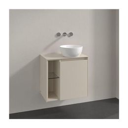 Villeroy & Boch Villeroy und Boch Collaro Waschtischunterschrank C151B0VN 60x54,8x38cm, Waschtisch rechts, LED-Beleuchtung 2,9 W, cashmere grey